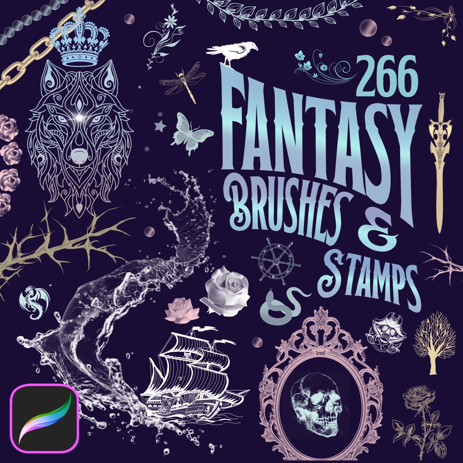 Procreate Fantasy Brush Kit – Procreate Brushsets